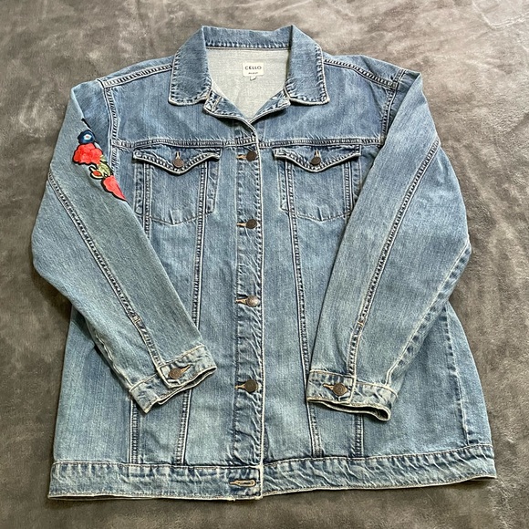 Cello | Jackets & Coats | Cello Jean Jacket Floral Iron Ons | Poshmark